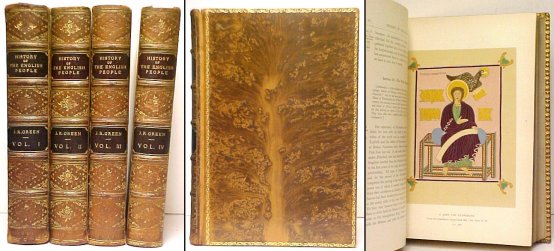 A Short History of the English People.Illustrated Edition, 4 volumes